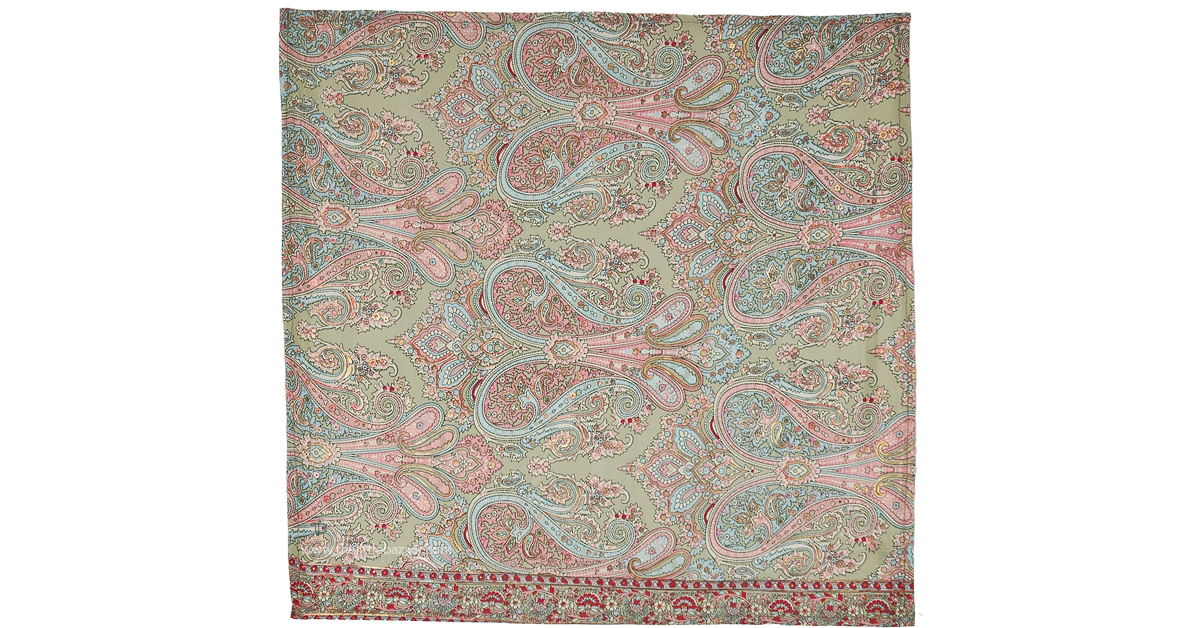 Turkish Printed Pink Gold Paisley Bandana | Accessories | Pink ...