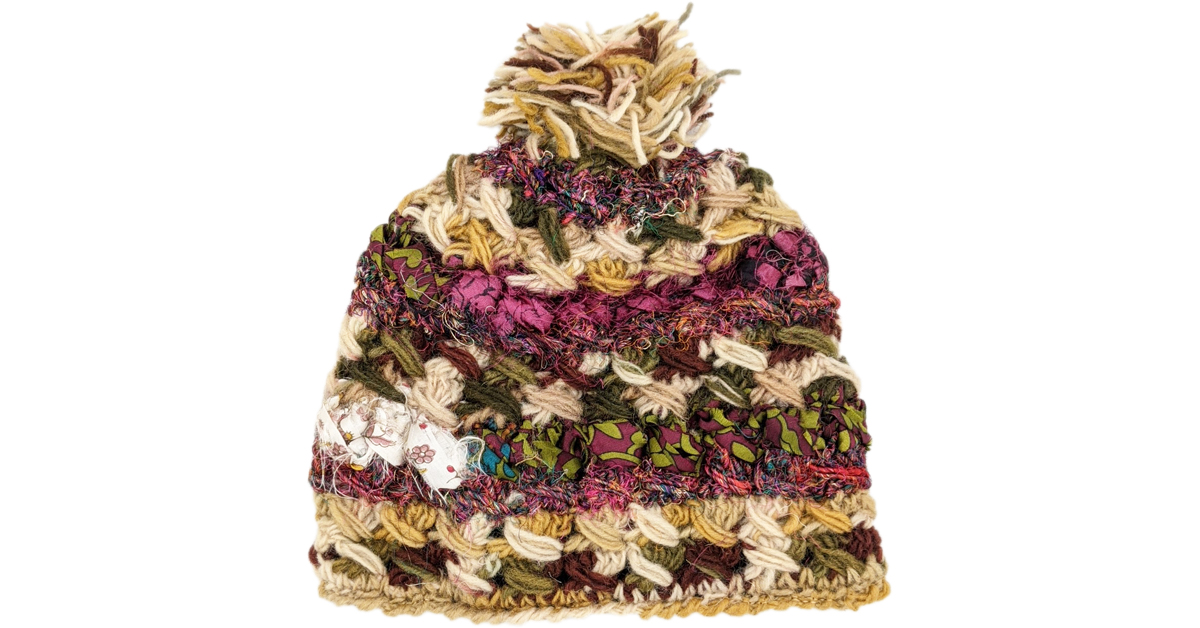 Winter Cake Woven Woolen Silk interwoven Hat | Accessories | Brown ...