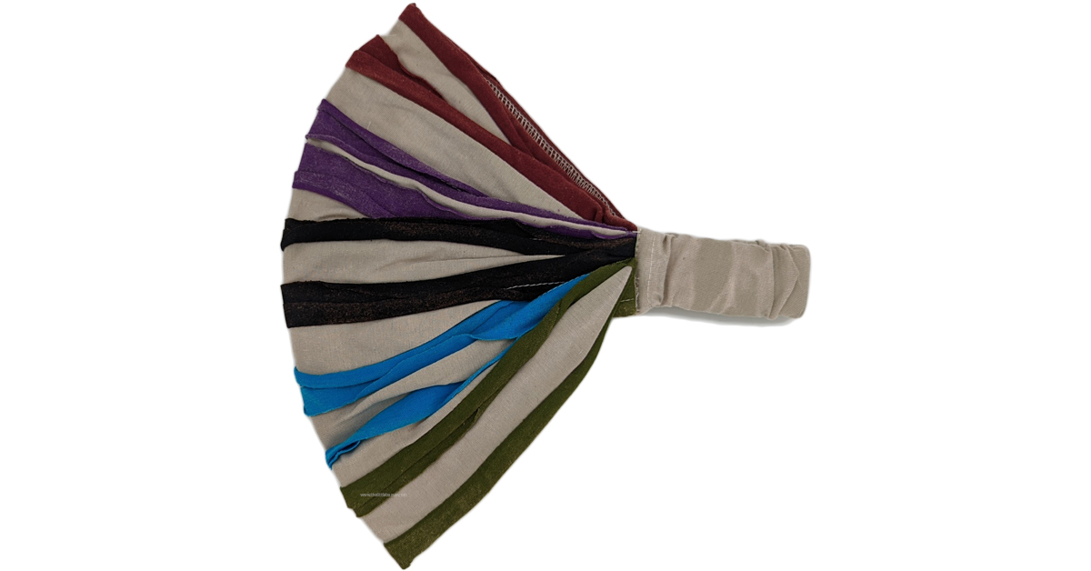 Multicolor Vacation Fun Striped Cotton Headband | Accessories ...