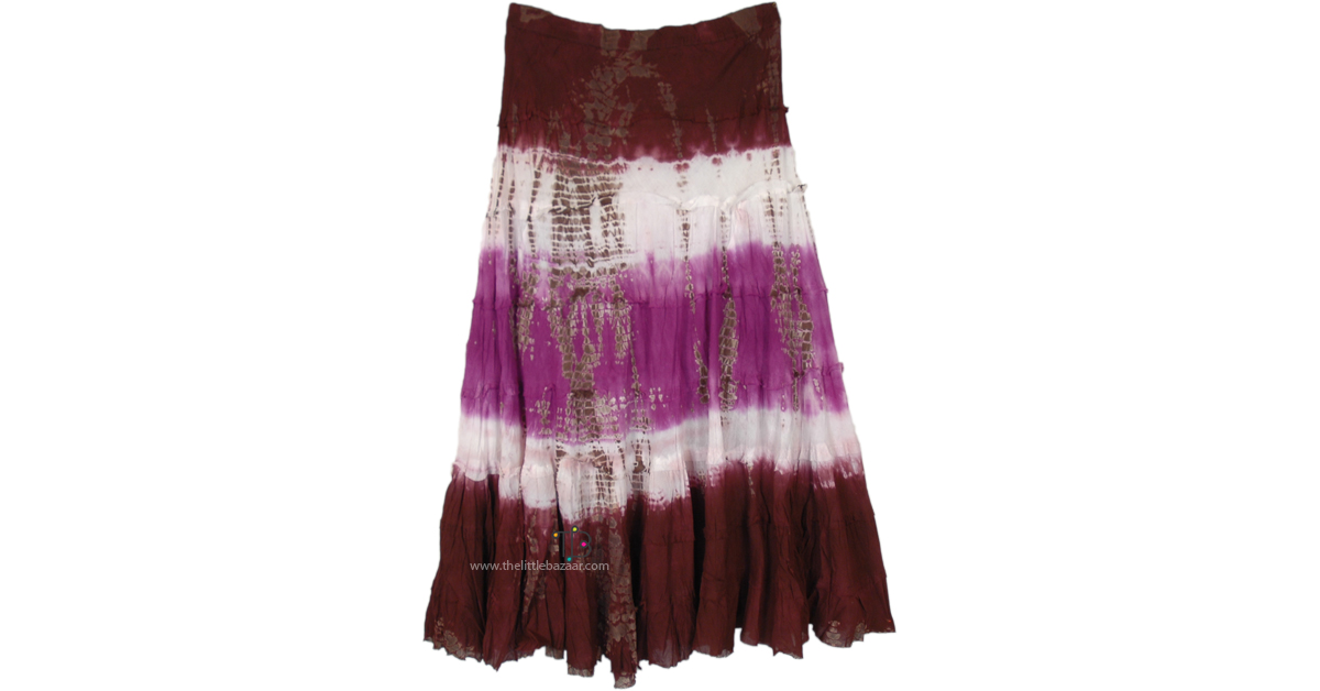 Sale:$10.00 Blush Purple Tie Dye Santa Fe Skirt | Clearance | Purple ...