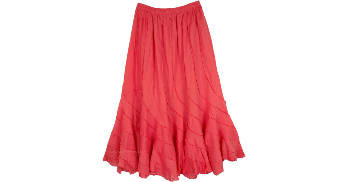 Santa Fe Angled Seams Long Skirt | New, XL-Plus