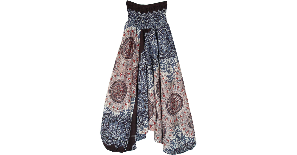 Persian Porcelain Harem Pants with Smocked Waist | Multicoloured ...