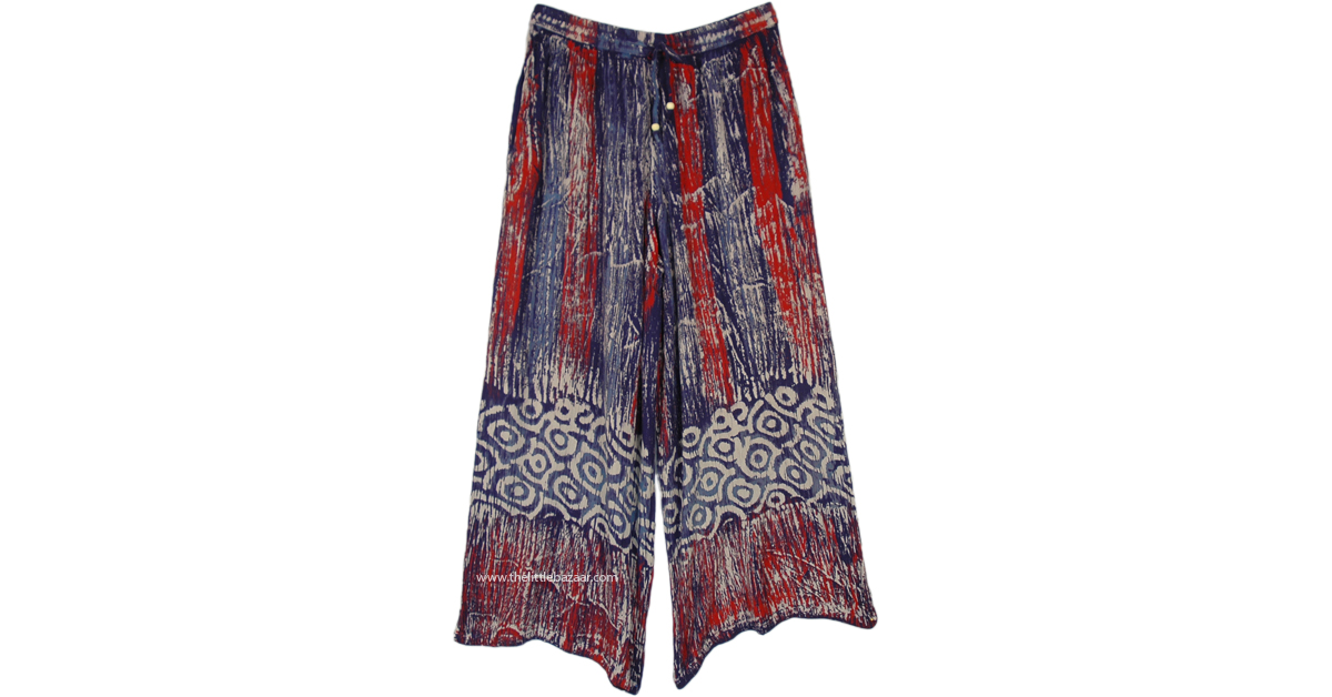 Navy Sand Wide Leg Long Casual Pants | Blue | Split-Skirts-Pants ...
