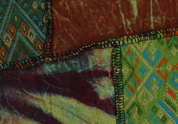 Green Girl Patchwork Boho Funky Pants | Green | Split-Skirts-Pants ...