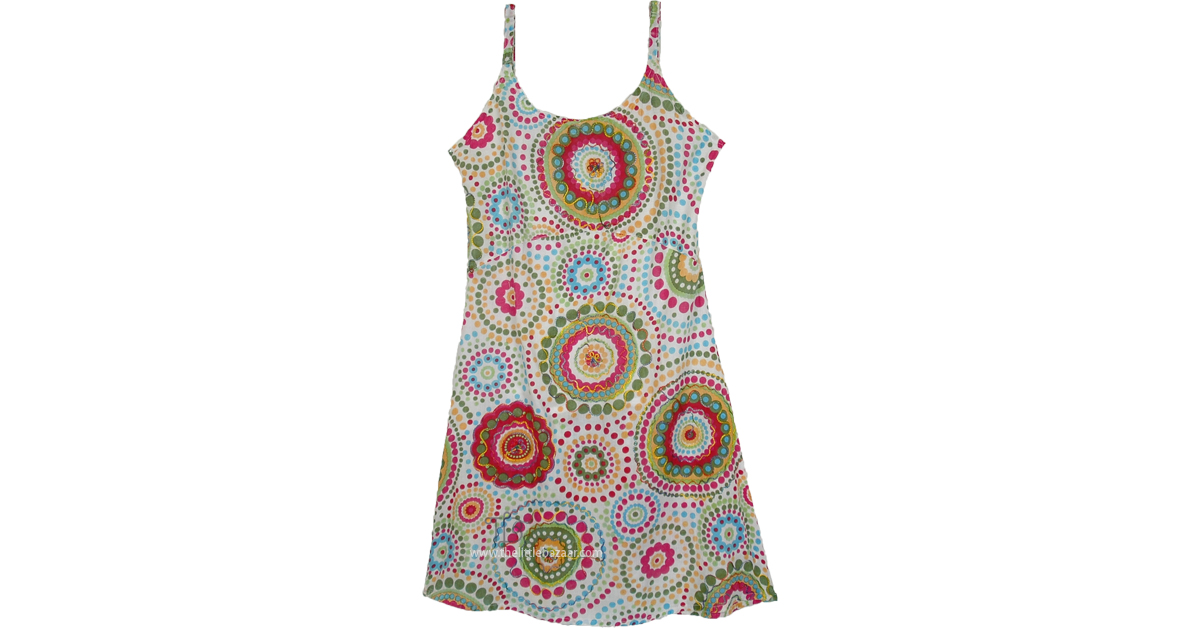 Wildflower Mandala Vibrant Summer Dress | Dresses | Multicoloured ...