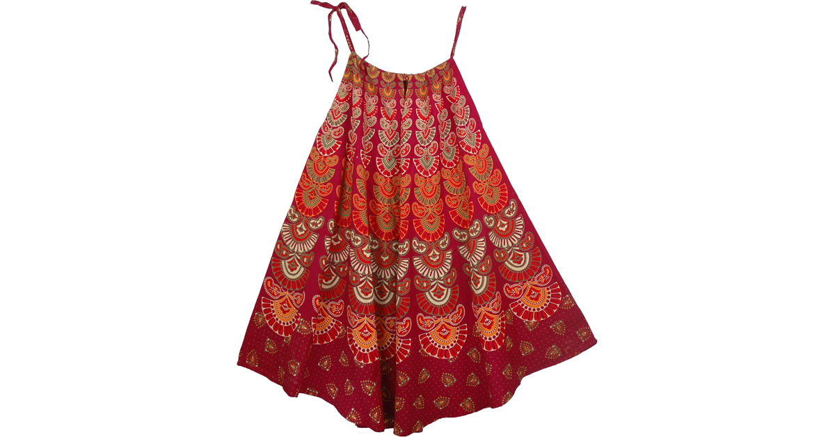 Shiraz Print Cotton Cover Dress | Dresses