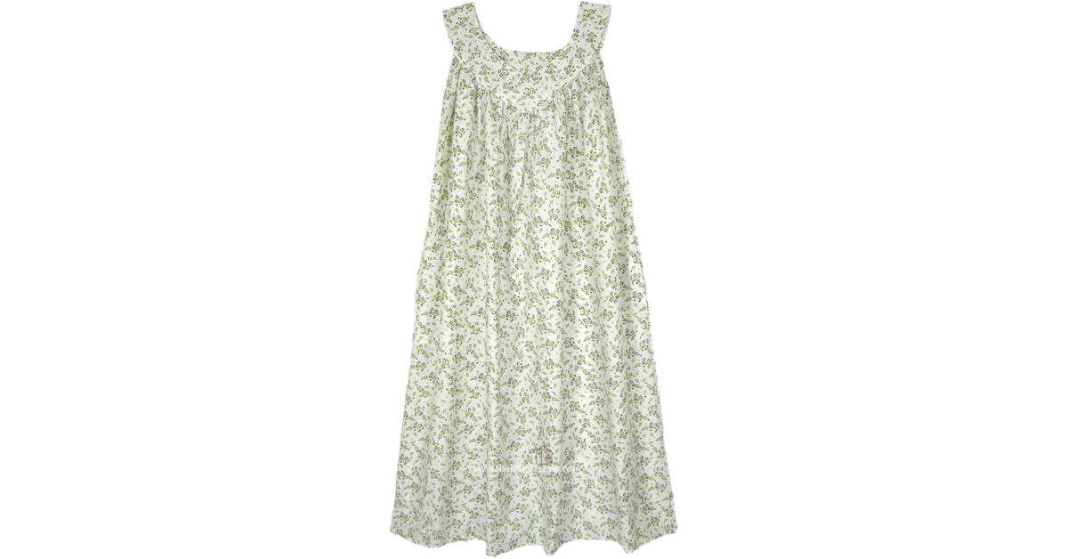 Green Grass Sleeveless Casual Summer Dress | Dresses | Green ...