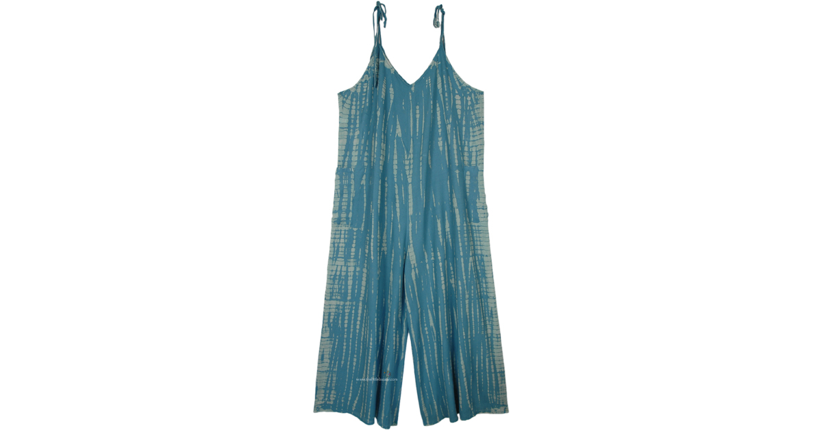 Aqua Flow Tie Dye Bohemian Jumpsuit | Dresses | Blue | Tie-Dye, Bohemian