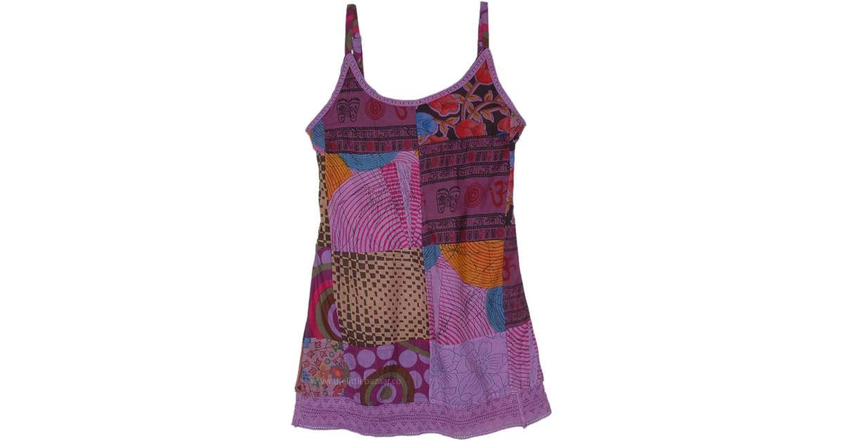 Purple Short Dress in True Hippie Patchwork | Dresses | Purple ...