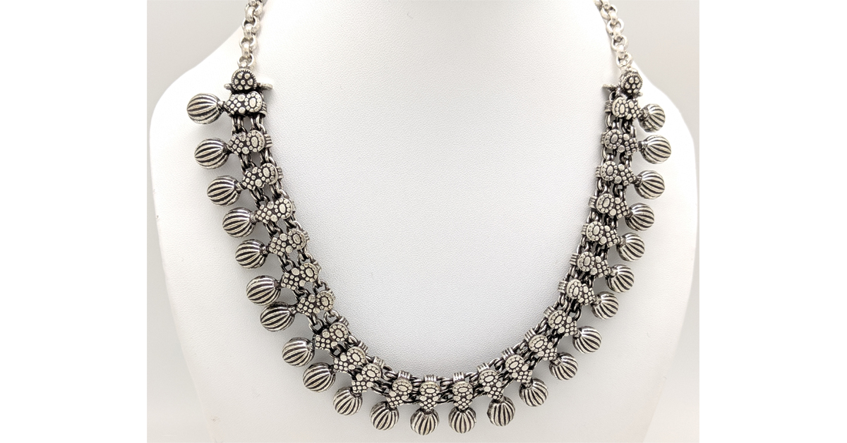 Reversible Brass Nuggets Chunky Gypsy Necklace | Jewelry | Black | Gift ...