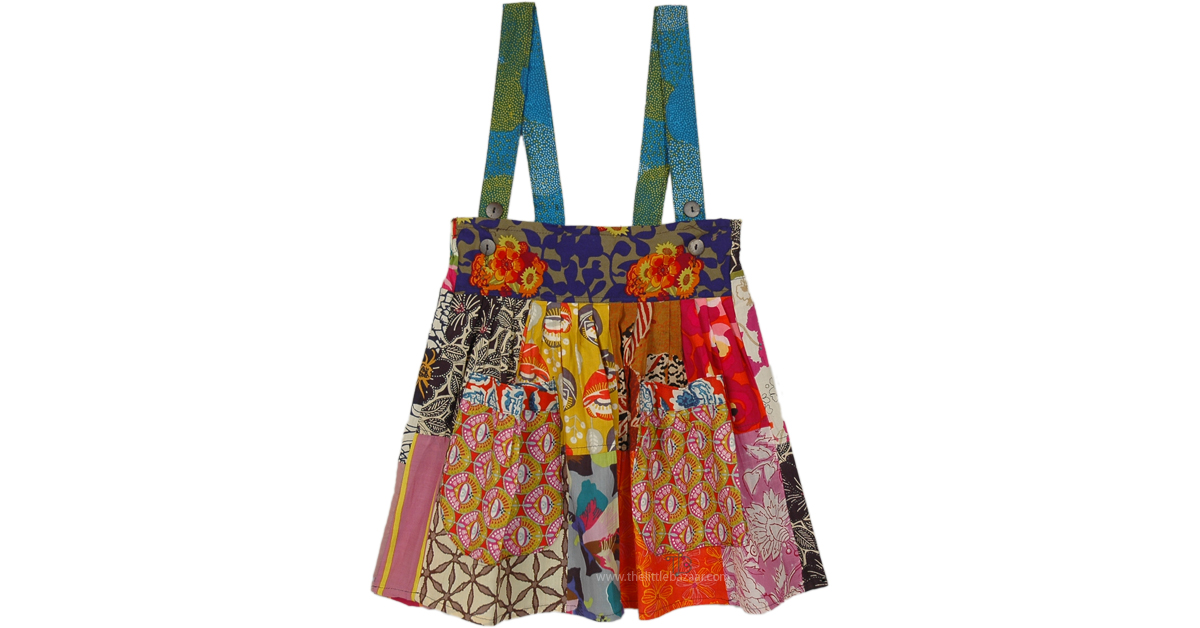 Little Girls Bohemian Patchwork Skirt | Kids | Multicoloured ...