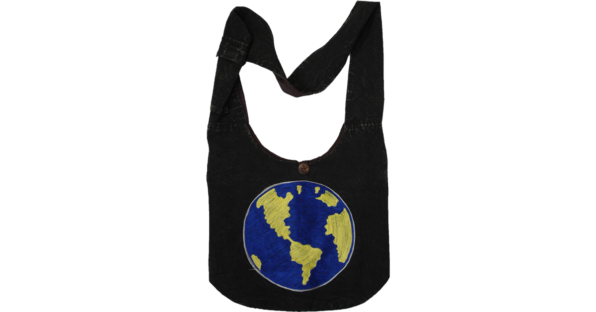 Mother Gaia Save The Earth Protest Bag | Purses-Bags | Black | Pocket ...