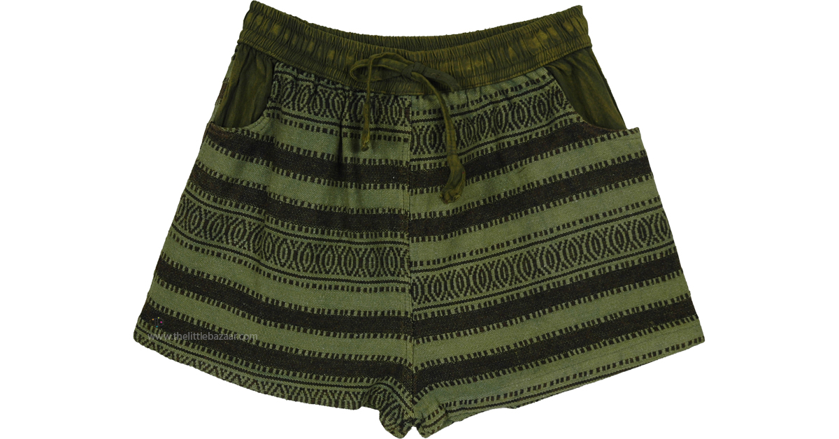 Fresh Monsoon Cotton Small Shorts with Pockets | Shorts | Green ...
