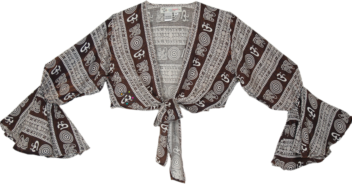 Retro Hippie Butterfly Crop Top | Tunic-Shirt | Black | Sleeveless ...